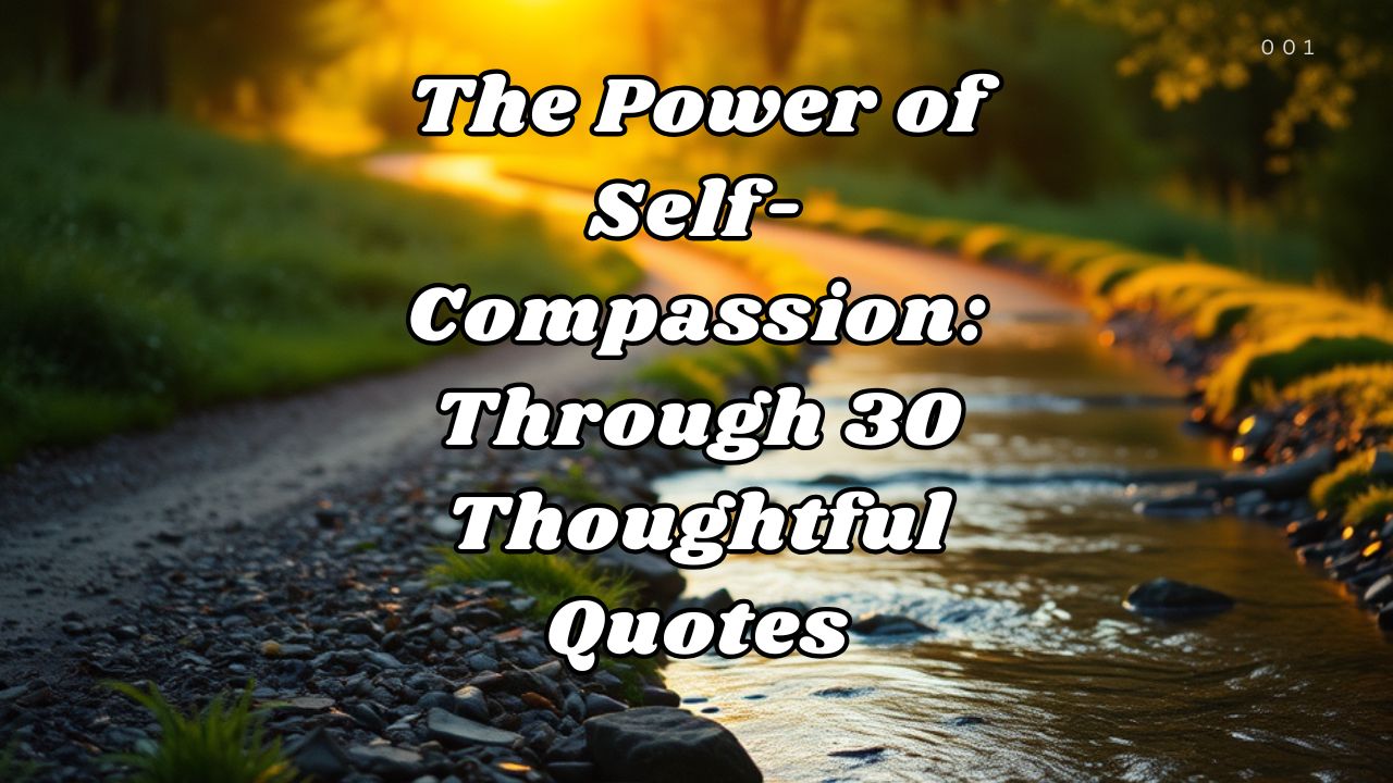 The Power of Self-Compassion Through 30 Thoughtful Quotes – BLAST YOUR ...