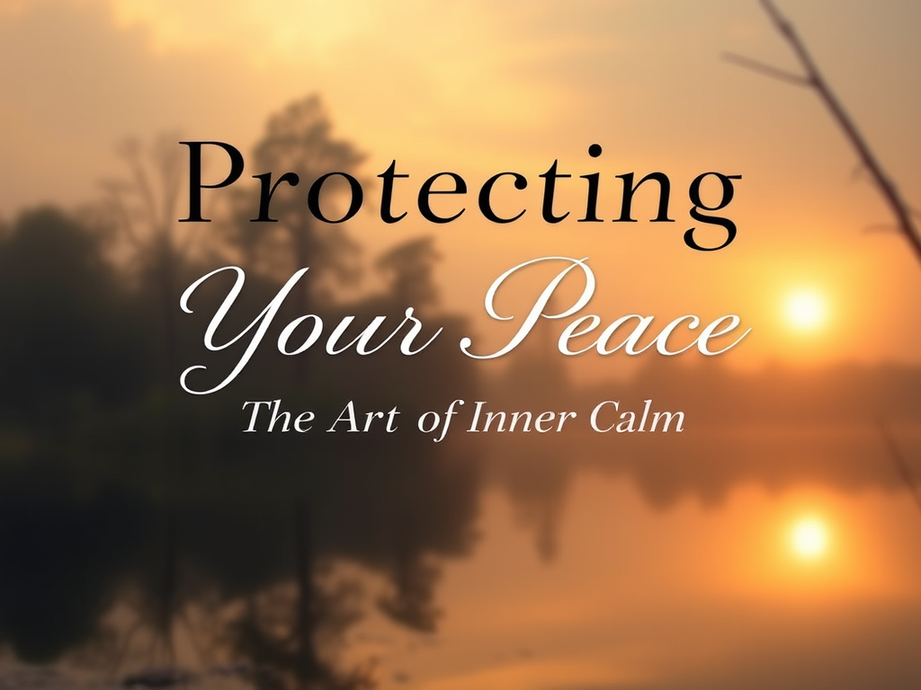 Protecting Your Peace: The Art of Inner Calm – Life Inspiration